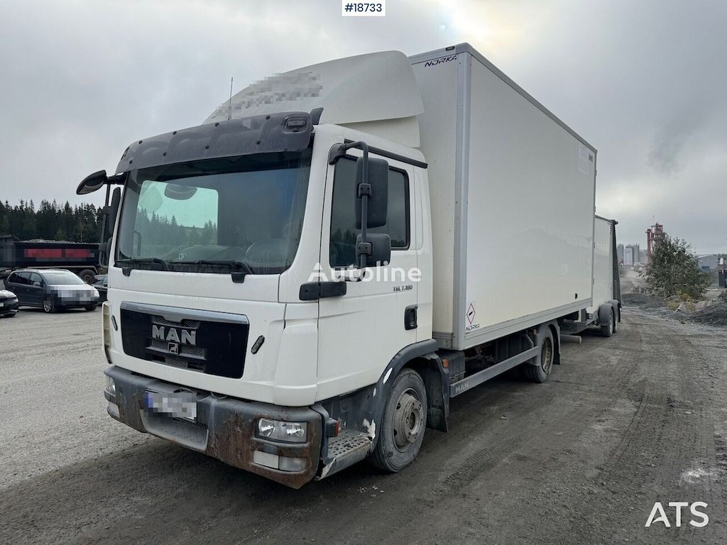 MAN TGL 7.180 with Pramac GSW65 kamion furgon