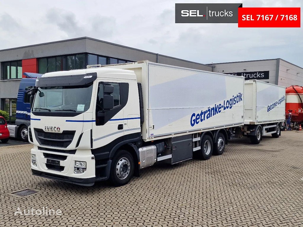 IVECO Stralis 420 Ladebordwand kamion furgon + prikolica furgon