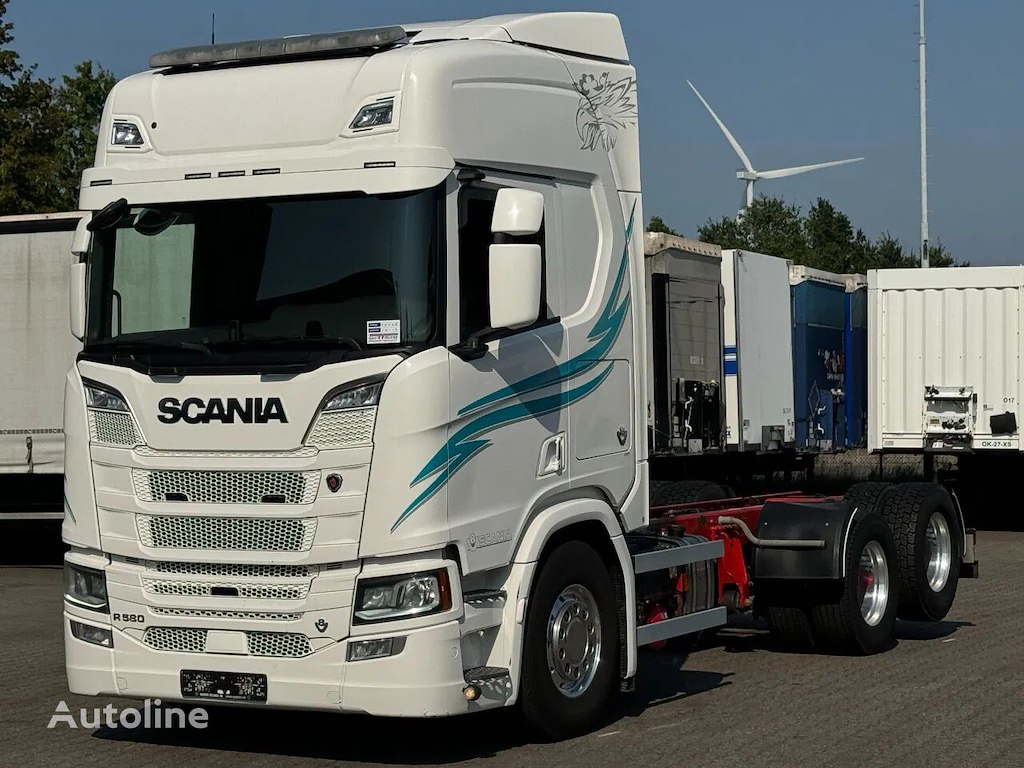 Scania R580 V8 NGS 6x2 Chassis Full Air Retarder Euro 6 kamion šasija