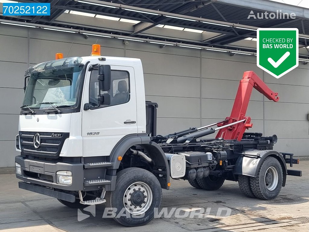 Mercedes-Benz Axor 1828 4X4 HYVA 14T Full Steel Big-Axle Manual kamion rol kiper