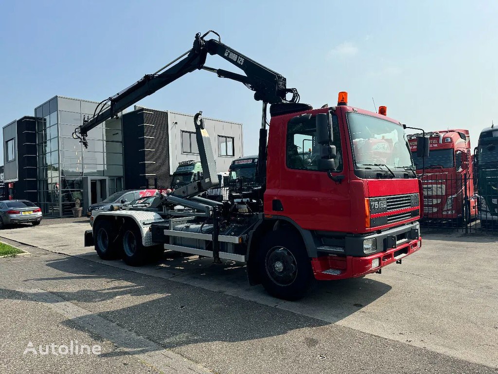 DAF CF 75 6X2 EURO 2 + HIAB 125-2 + HOOKLIFT kamion rol kiper