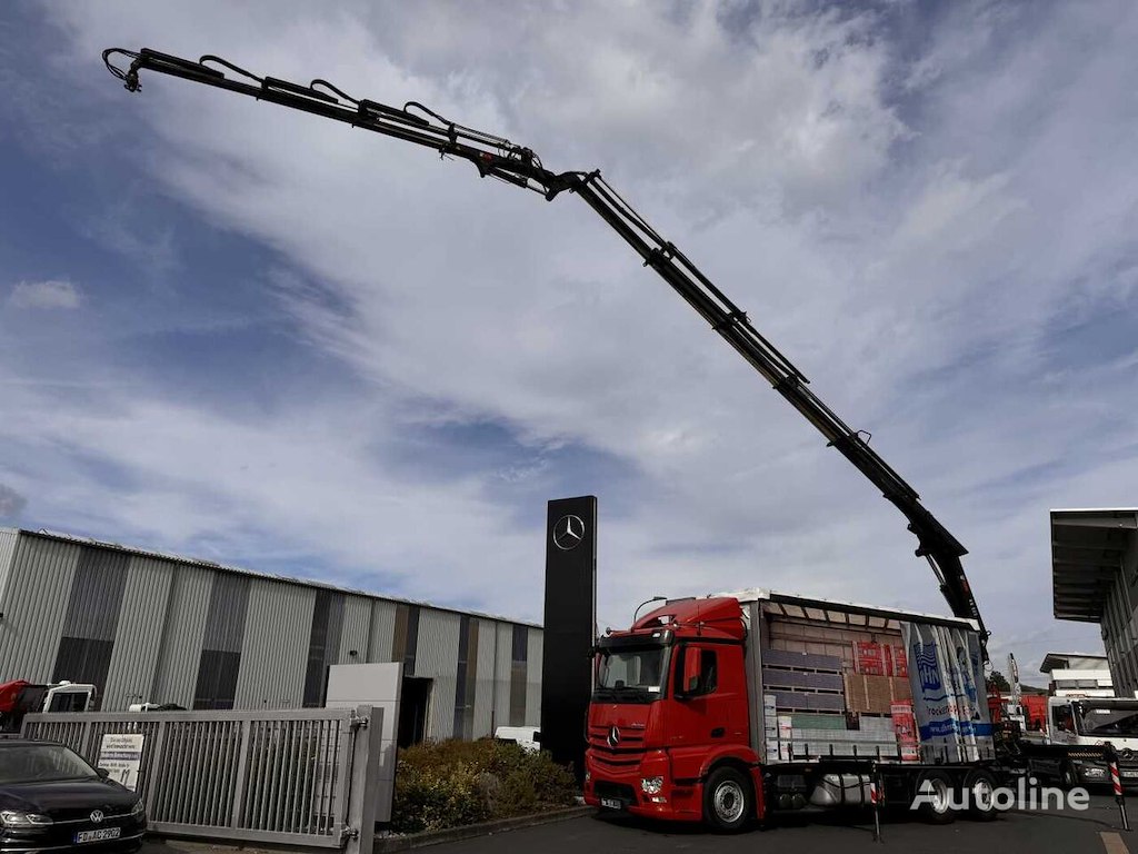 Mercedes-Benz Antos 2545 L Hiab XS 322 Jib Rotator Gabel Funk kamion sa klizna zavesa cerada