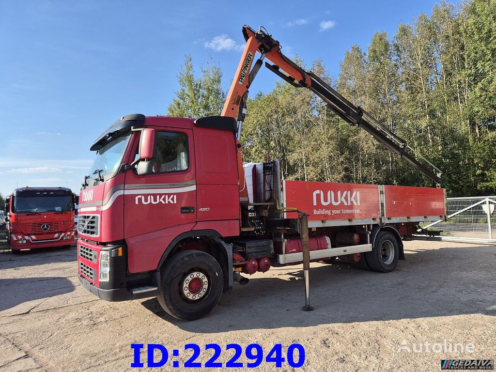 Volvo FH12 420HP + Crane Palfinger PK9501 kamion platforma