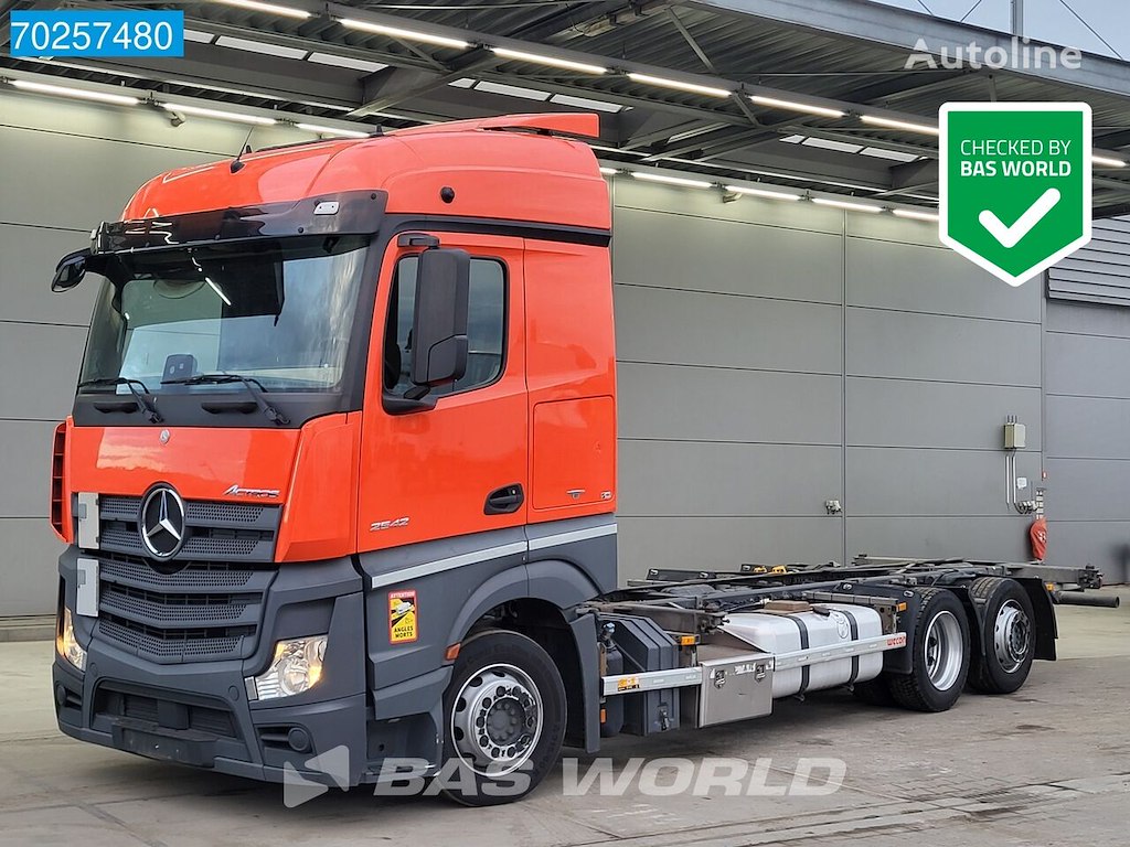 Mercedes-Benz Actros 2542 6X2 StreamSpace 2x Tanks Euro 6 vozilo za prevoz kontejnera