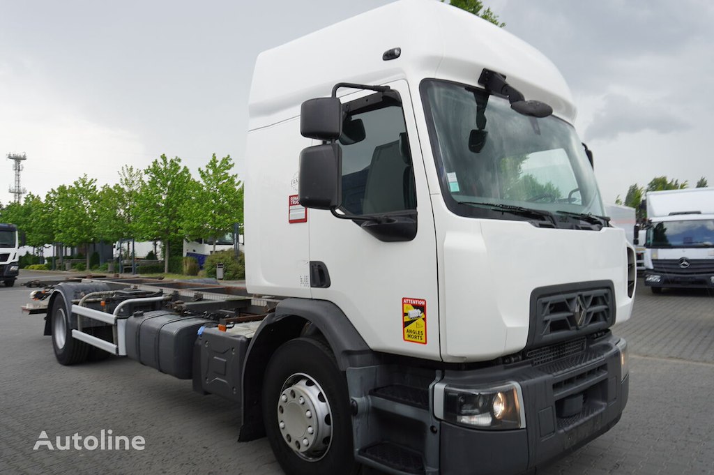 Renault D19 Wide Glob / BDF / load capacity 11t / 280 thousand km / tail vozilo za prevoz kontejnera