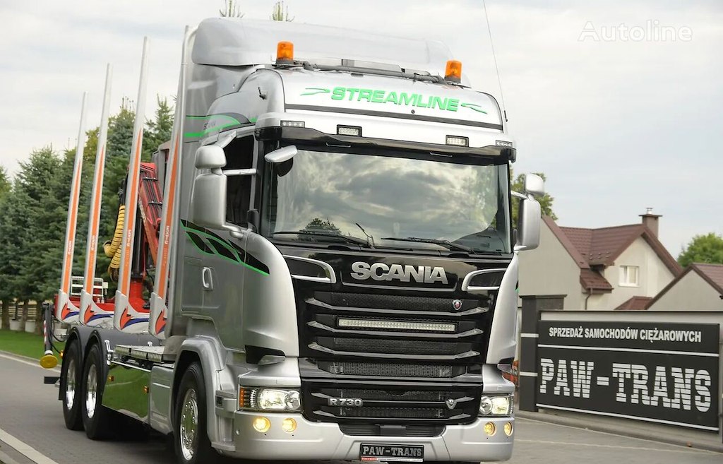 Scania R730 V8 JAK NOWA ///* WYJĄTKOWO ZADBANA */// kamion za prevoz drva