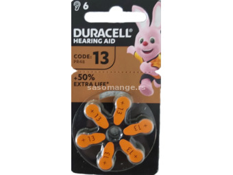 DURACELL Duracell Hearing Aid ZA13 1,45V Baterija za slusni aparat PAK6 NEW