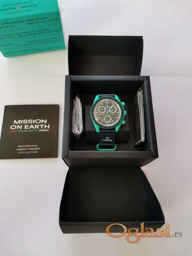 OMEGA x Swatch-Mission on Earth POLAR LIGHTS Moonswatch + kutija