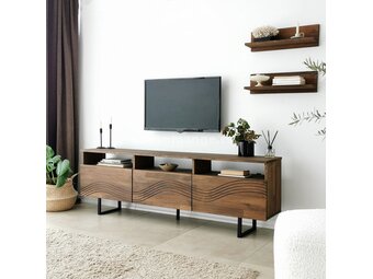 HANAH HOME TV polica Onda Walnut