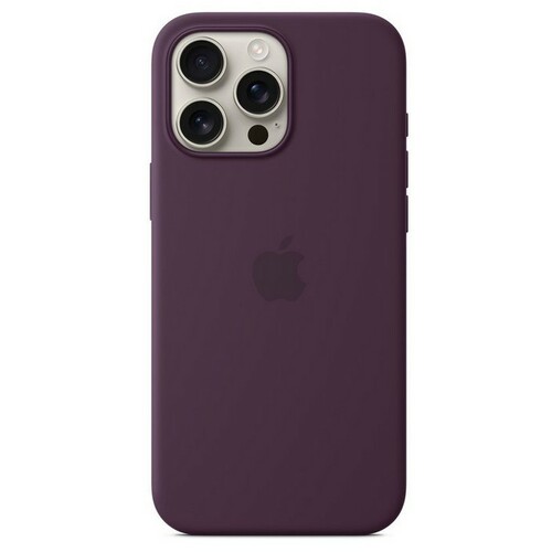 APPLE iPhone 16 Pro Max Silicone Case with MagSafe Plum myyw3zm/a