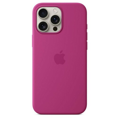 APPLE iPhone 16 Pro Max Silicone Case with MagSafe Fuchsia myyx3zm/a