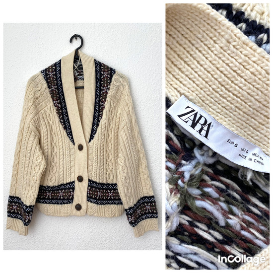 ZARA Vintage pleteni dzemper