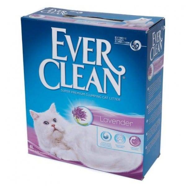 EVER CLEAN Posip za mačke Lavander, s mirisom, grudvajući 10L