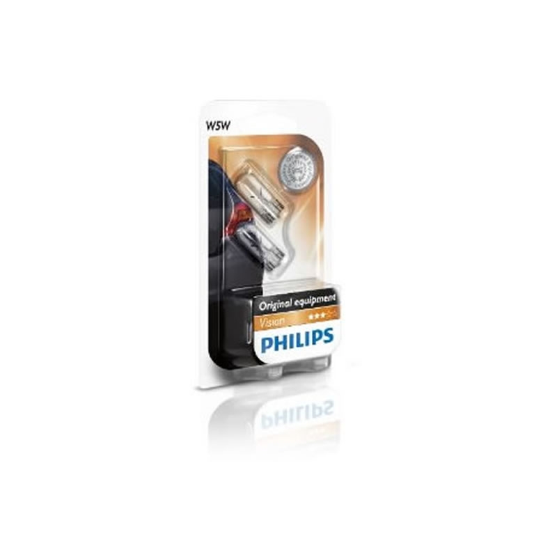 Auto Sijalice PHILIPS UBODNA 12V 5W W2.1×9.5d – PREMIUM 30%+ – 12961B2