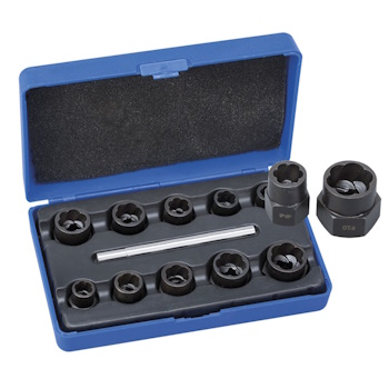 Fervi set za uklanjanje zalomljenih vijaka 3/8" 11/1 E005