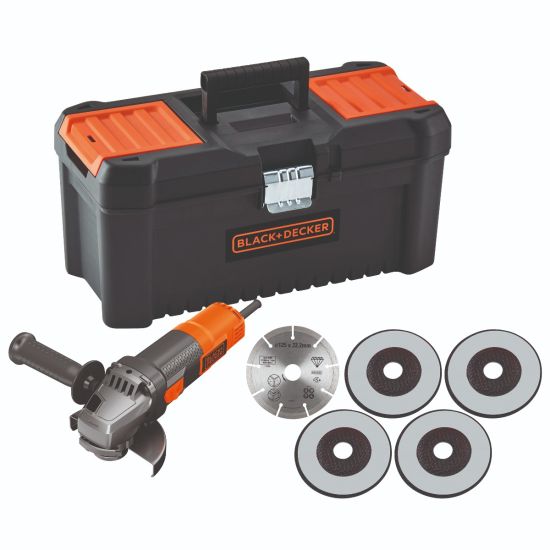 Ugaona brusilica Black+Decker BEG220KA5; 900W; 125mm u koferu