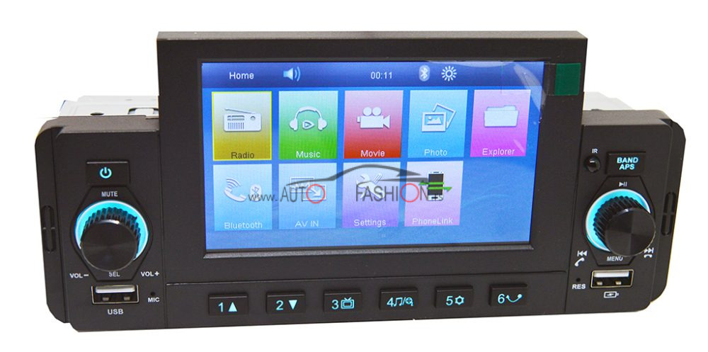 Multimedia radio MP5 1 DIN 4,3″