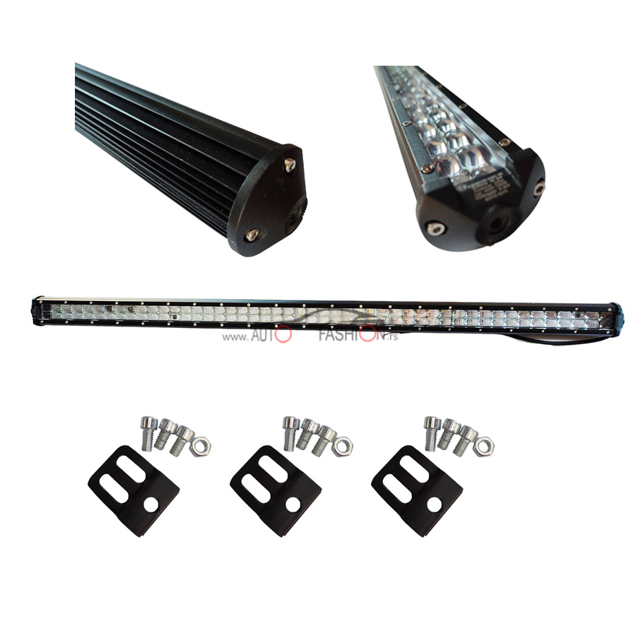 LED bar 105cm SOČIVO 324W tanki DVOREDNI