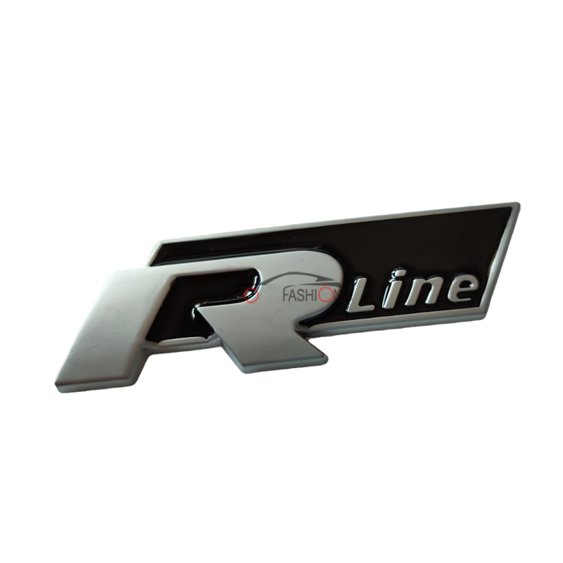 Natpis R line crni silver mat