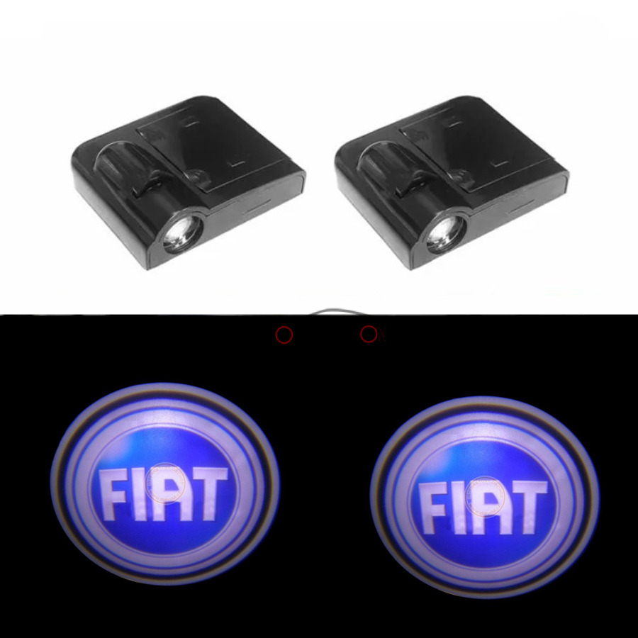 LED amblem Fiat PLAVI