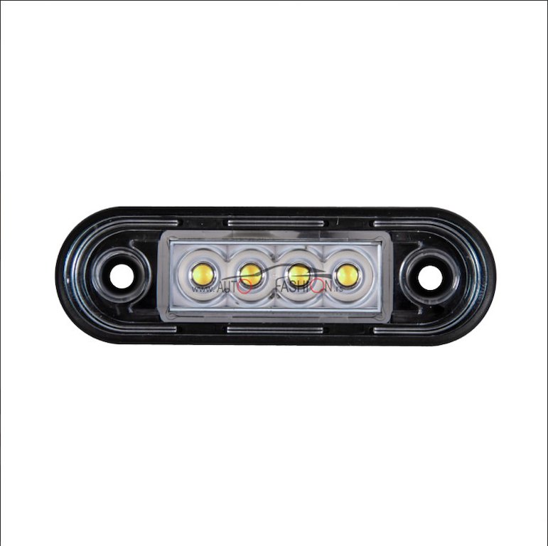 Gabarit Lampa LED dekorativna 4 LED 83mm BELA 12-24V