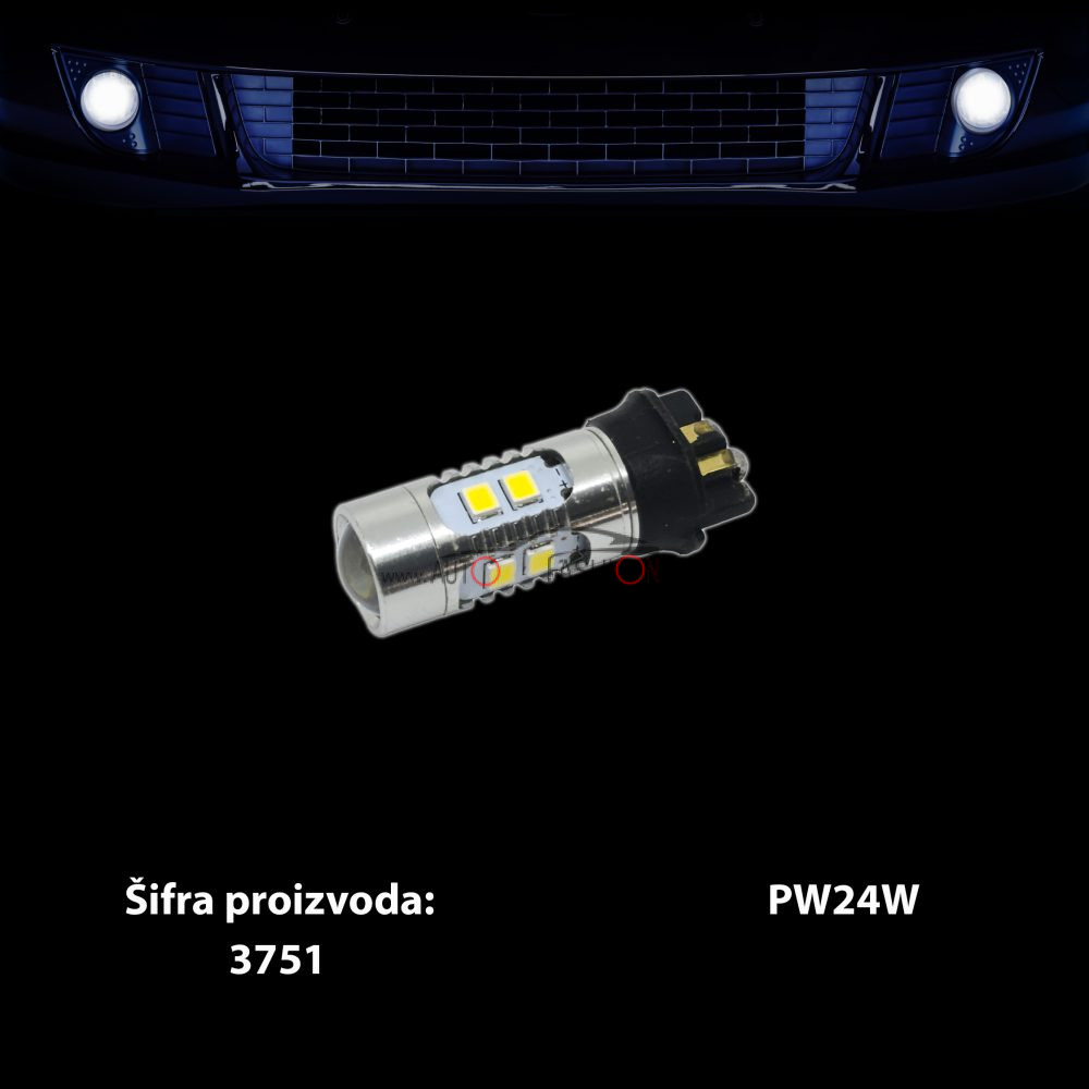 LED sijalica PW24W 10 smd CANBUS