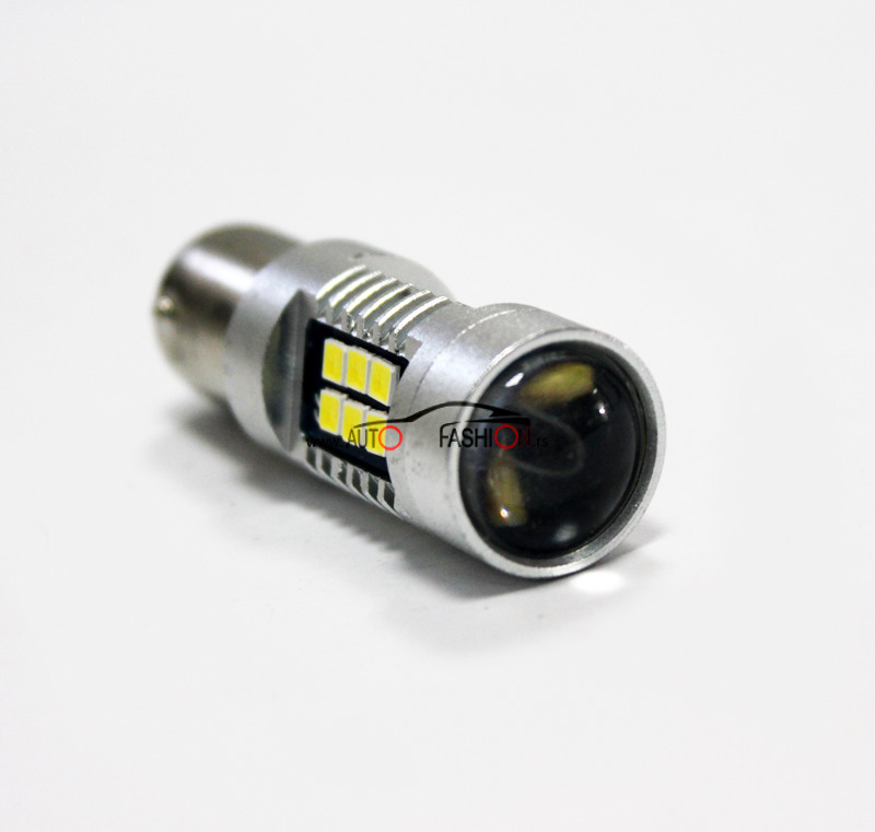 LED sijalica BA15S P21/5W CANBUS 21 smd ALU SOČIVO komad