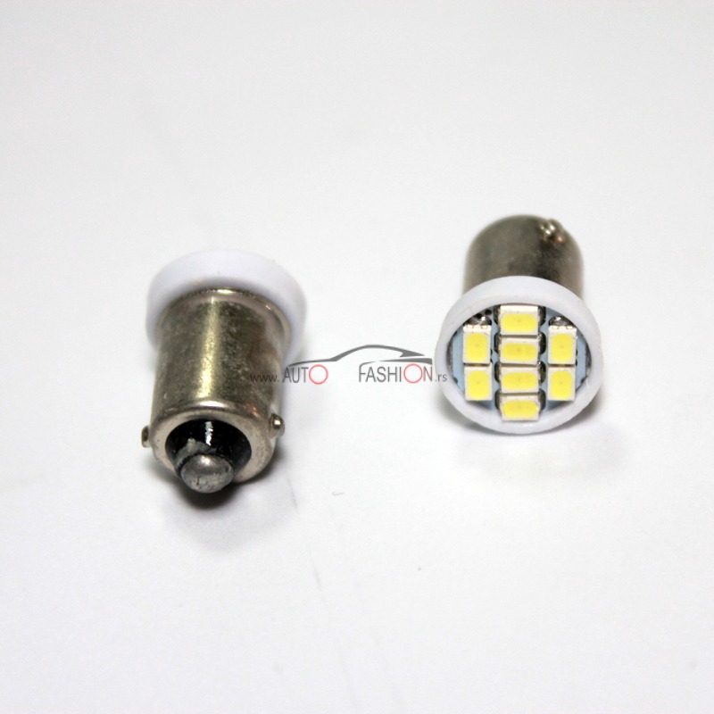 LED sijalica BA9S H6W 8smd