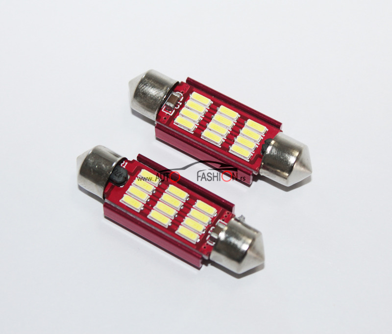 LED sijalica FESTOON C10W C5W 41mm CANBUS 12 smd