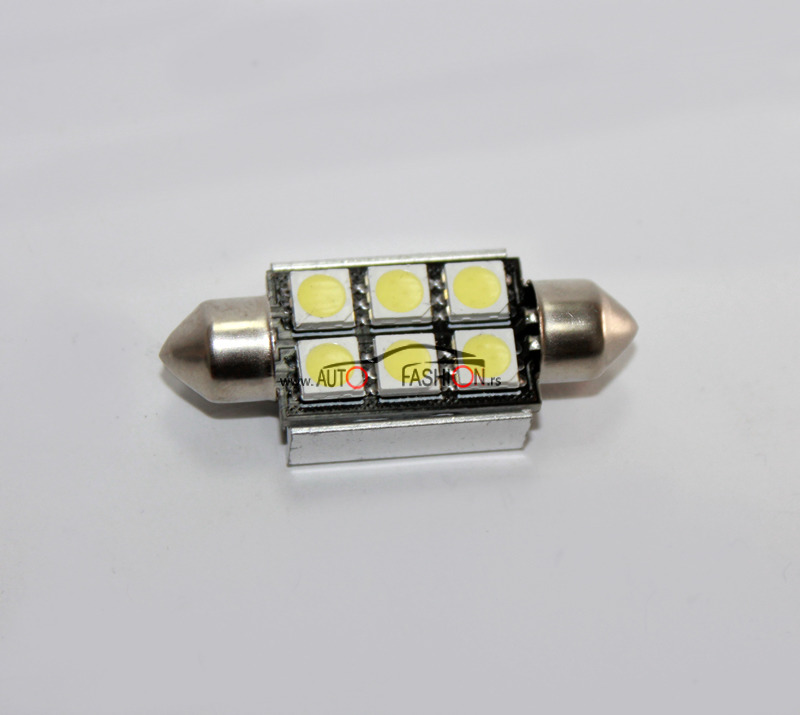 LED sijalica Festoon C10W C5W 39mm CANBUS 6 smd