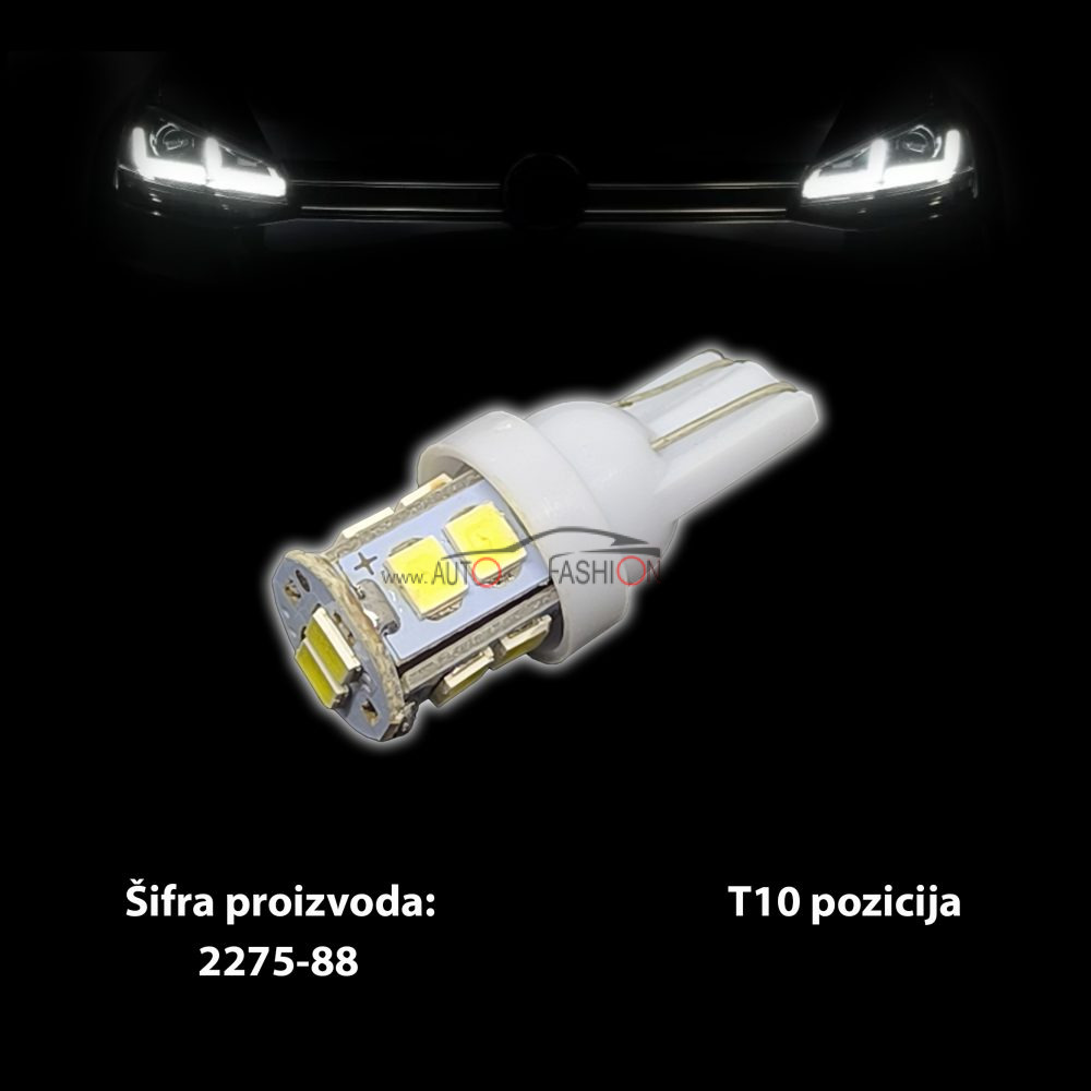 LED sijalica T10 W5W 10 smd dioda