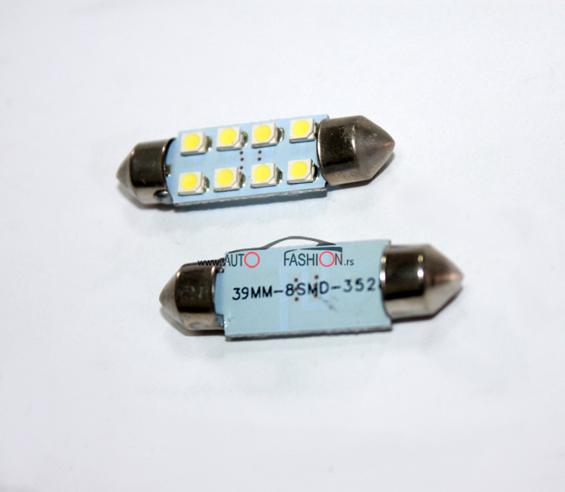 LED sijalica Festoon C10W C5W 39mm 8smd 24V