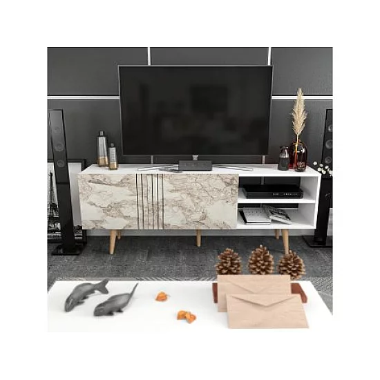 HANAH HOME TV POLICA RONAS WHITE CENA