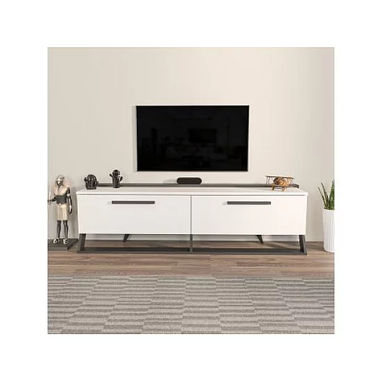HANAH HOME TV POLICA ASTRID WHITE BLACK CENA