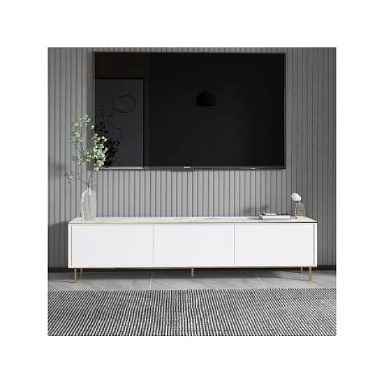 HANAH HOME TV POLICA IMAJ MARBLE - WHITE CENA