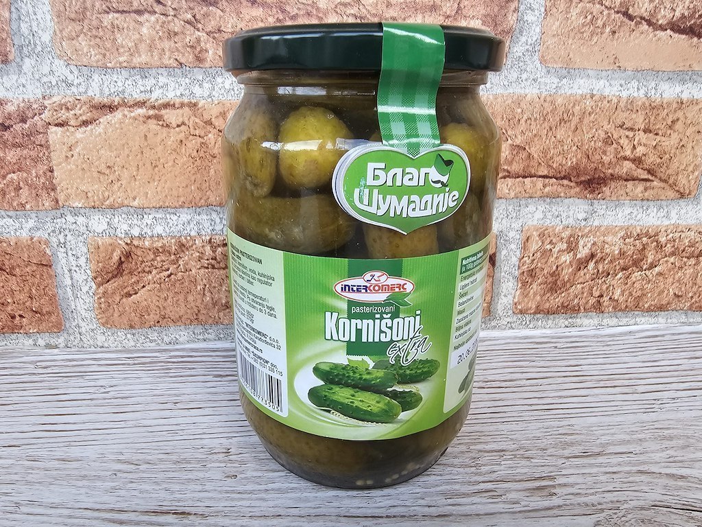 Kiseli krastavci – extra kornišoni 680g