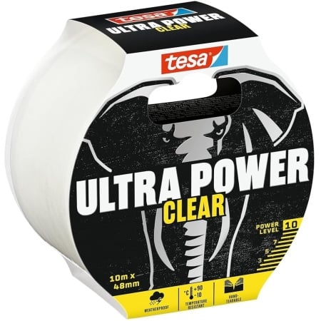 Lepljiva traka vodootporna providna Ultra Power CLEAR 48mm - 10m TESA