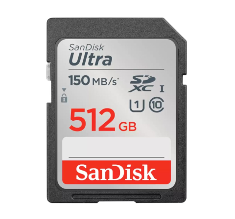 SanDisk SDXC 512GB Ultra 150MB/s Class 10 UHS-I