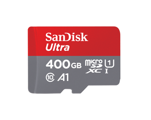 SanDisk SDXC 400GB Ultra Android Mic.100MB/s A1Class10 UHS-I +Adap.