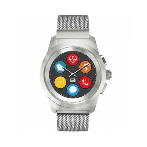 MYKRONOZ ZETIME ELITE PETITE BRUSHED SILVER MILANESE