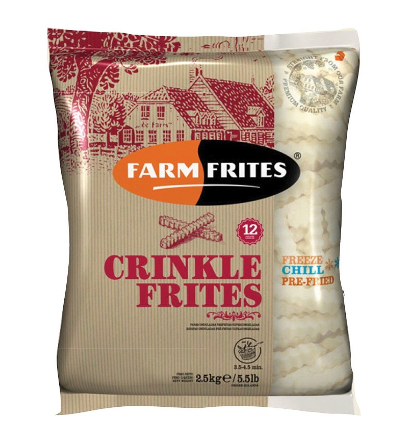 Farm Frites - Talasasti Pomfrit - Crinkle Frites 12mm e2500g