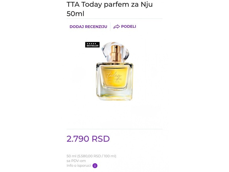 Avon Today parfem ( 50 ml )-novo*akcija