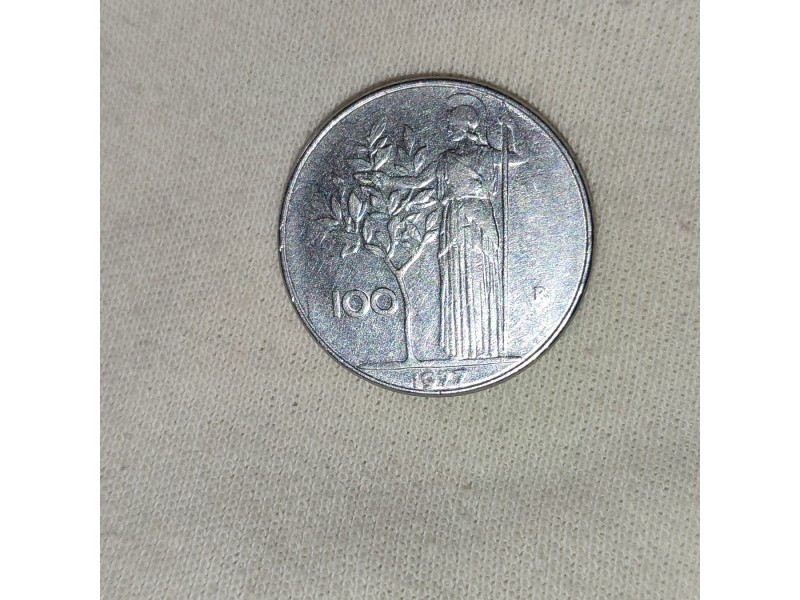 100 lira 1977 god italija