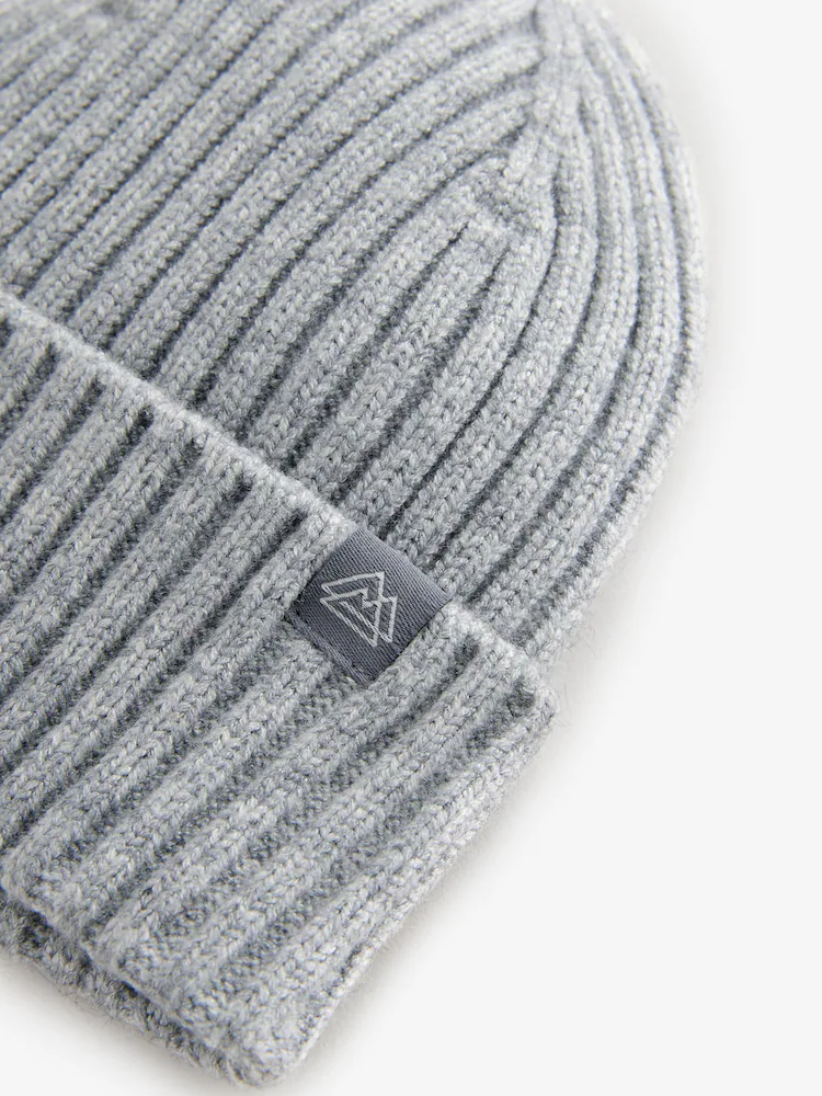 Grey Twist Knitted Beanie Hat (1-16yrs)