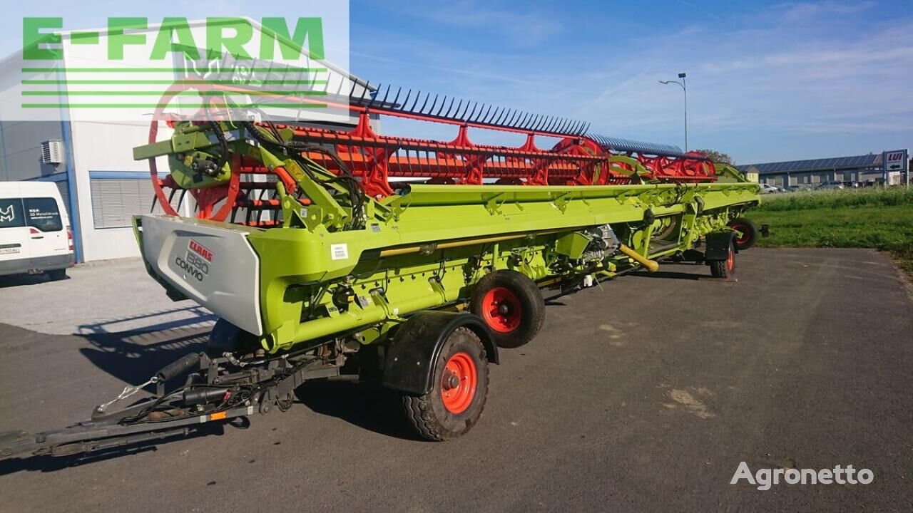 Claas convio flex 1380 + transportwagen 4-rad gelenkt adapter za žito