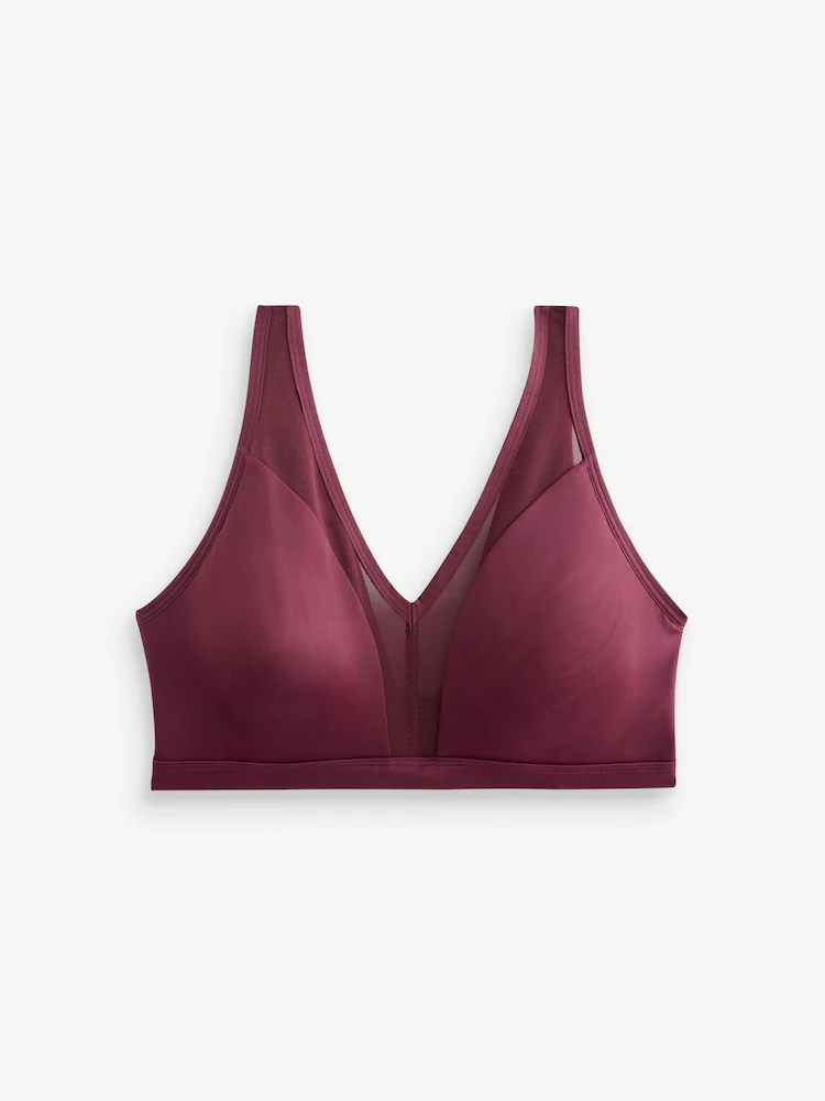 Plum Purple Total Support Non Wire Ultimate Comfort Bra