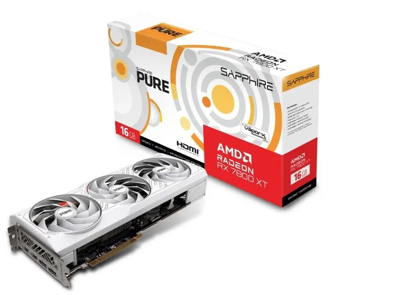 SAPPHIRE AMD Radeon RX 7800 XT Grafička karta 16GB 256bit PURE GAMING OC 16GB 11330-03-20G