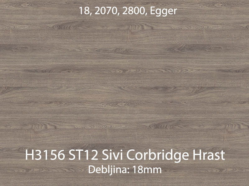 Onlinenamestaj H3156 ST12 Sivi Corbridge Hrast