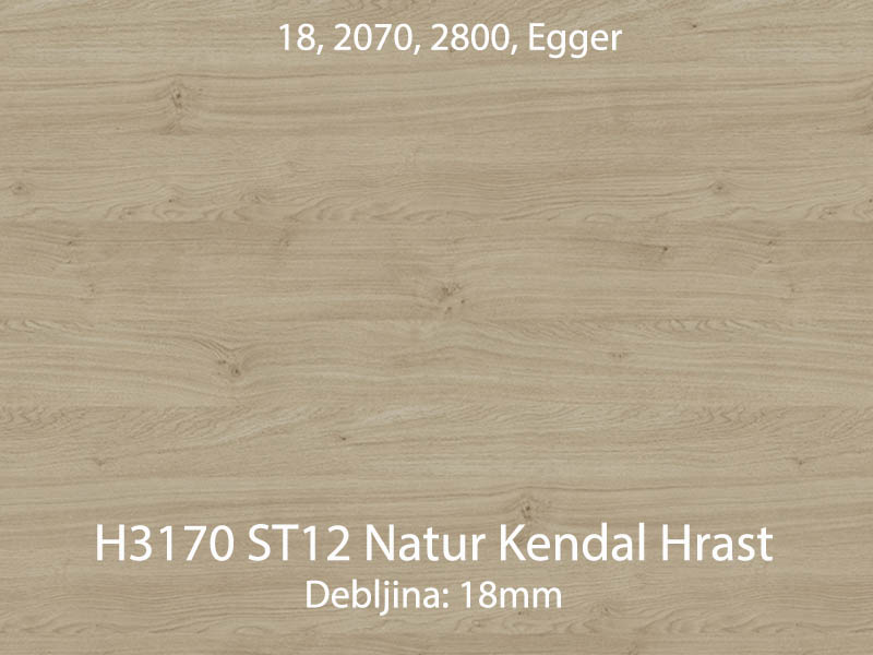 Onlinenamestaj H3170 ST12 Natur Kendal Hrast