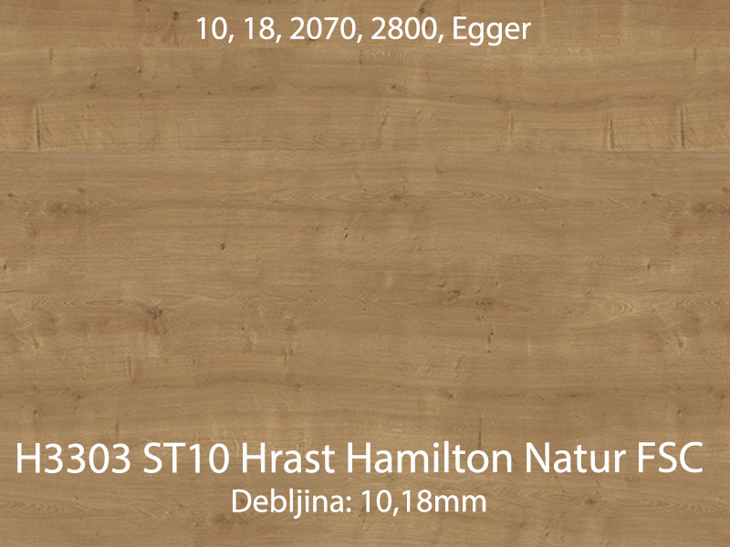 Onlinenamestaj H3303 ST10 Hrast Hamilton Natur FSC